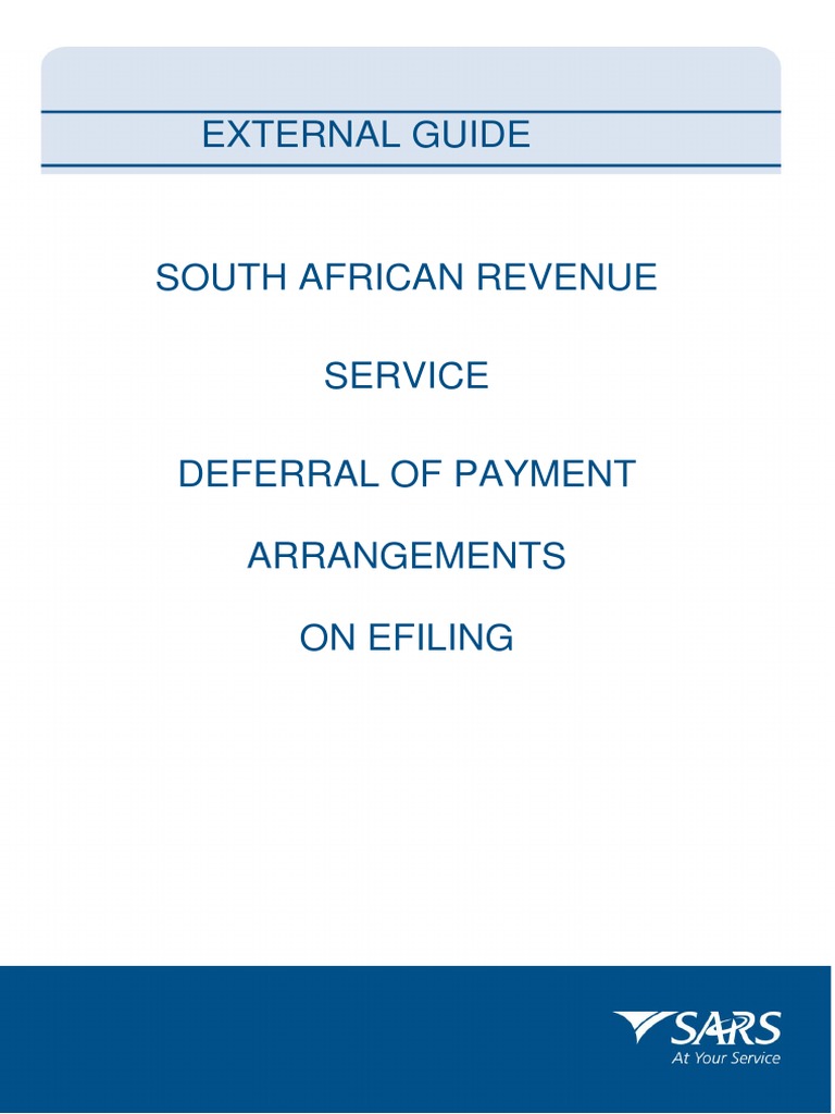 GEN DC 20 G03 Deferral of Payment Arrangements on EFiling External ...