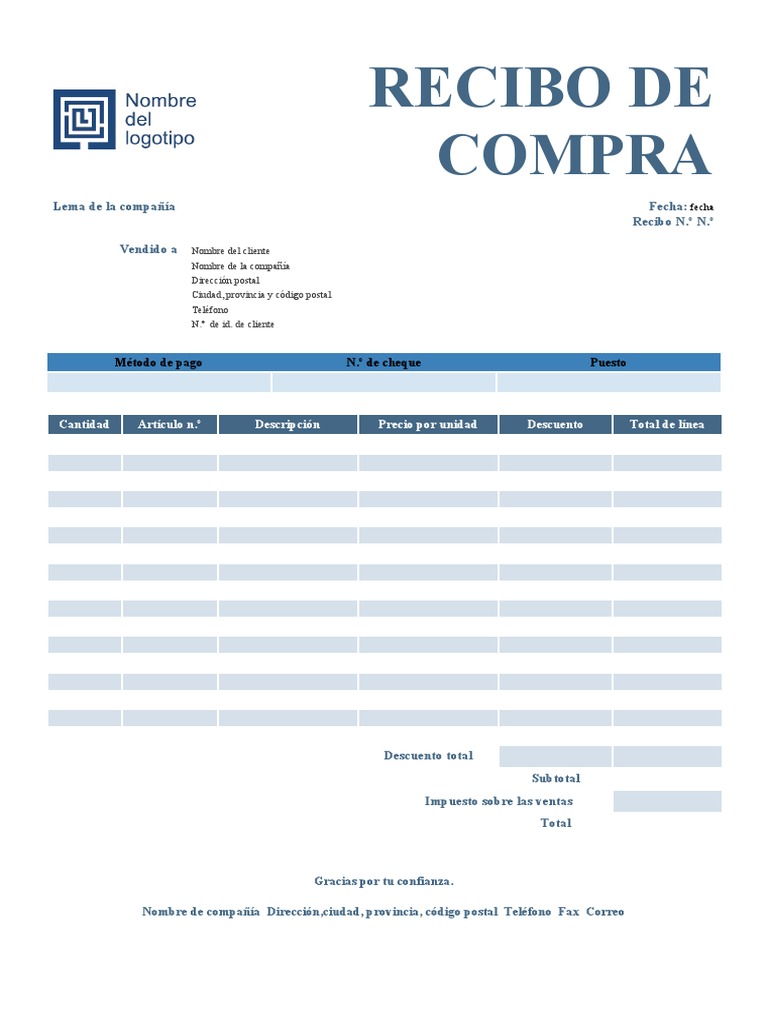Recibo de Compra | PDF
