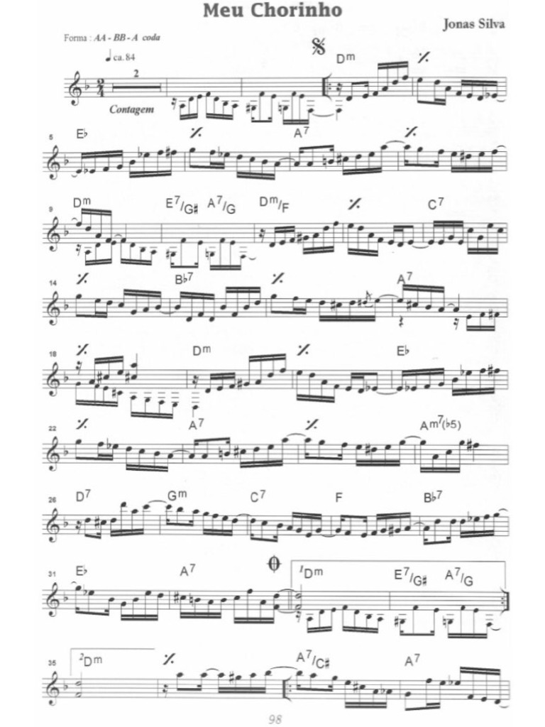 Meu Chorinho Partitura e Cifra | PDF