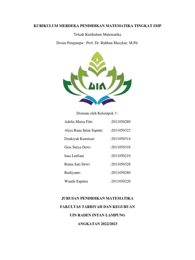 Kurikulum Merdeka Belajar SMP | PDF