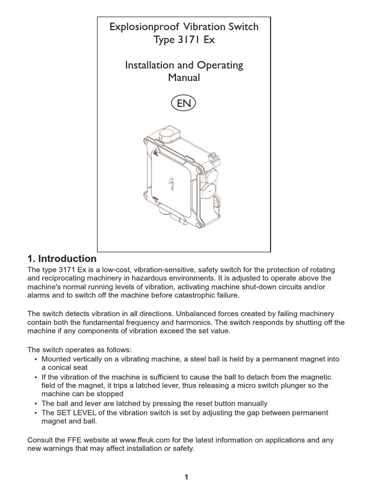 Vibration Swicth 3171 | PDF | Electrical Wiring | Switch