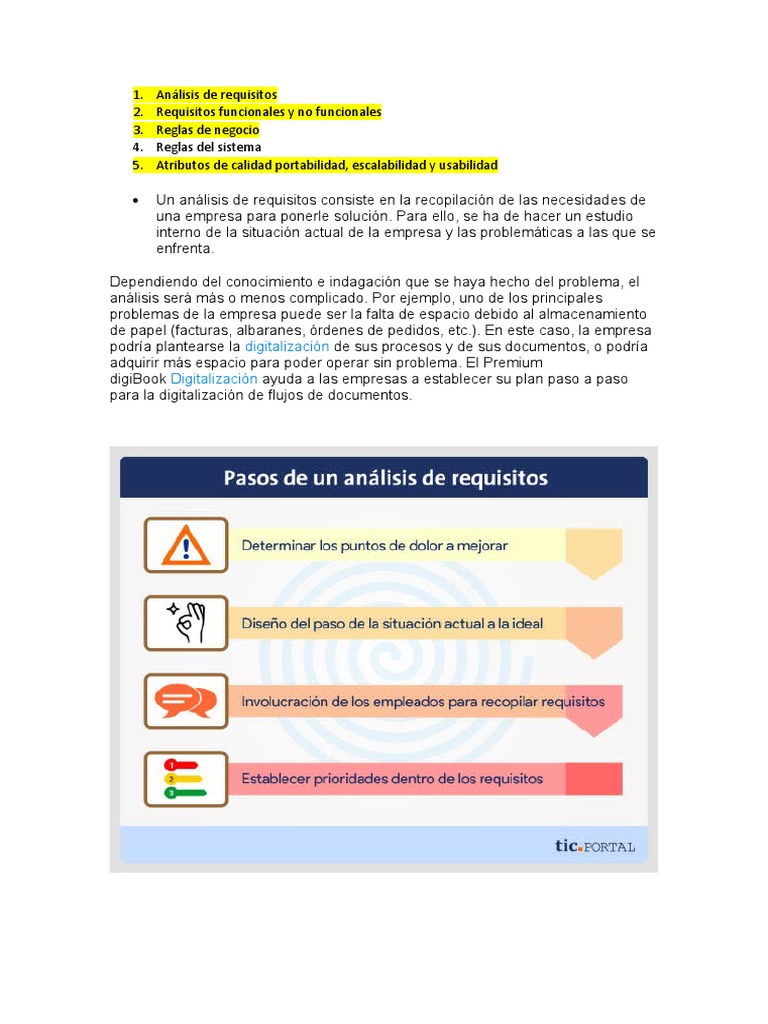 Análisis de Requisitos | PDF | Escalabilidad | Software de la aplicacion