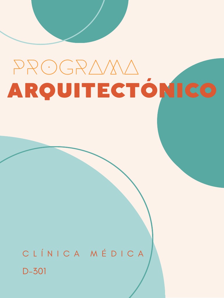 Programa: Arquitectónico | PDF | Cuidado de la salud | Medicina