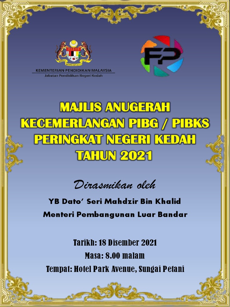 Buku Program Majlis Anugerah Pibg Pibks Terkini | PDF