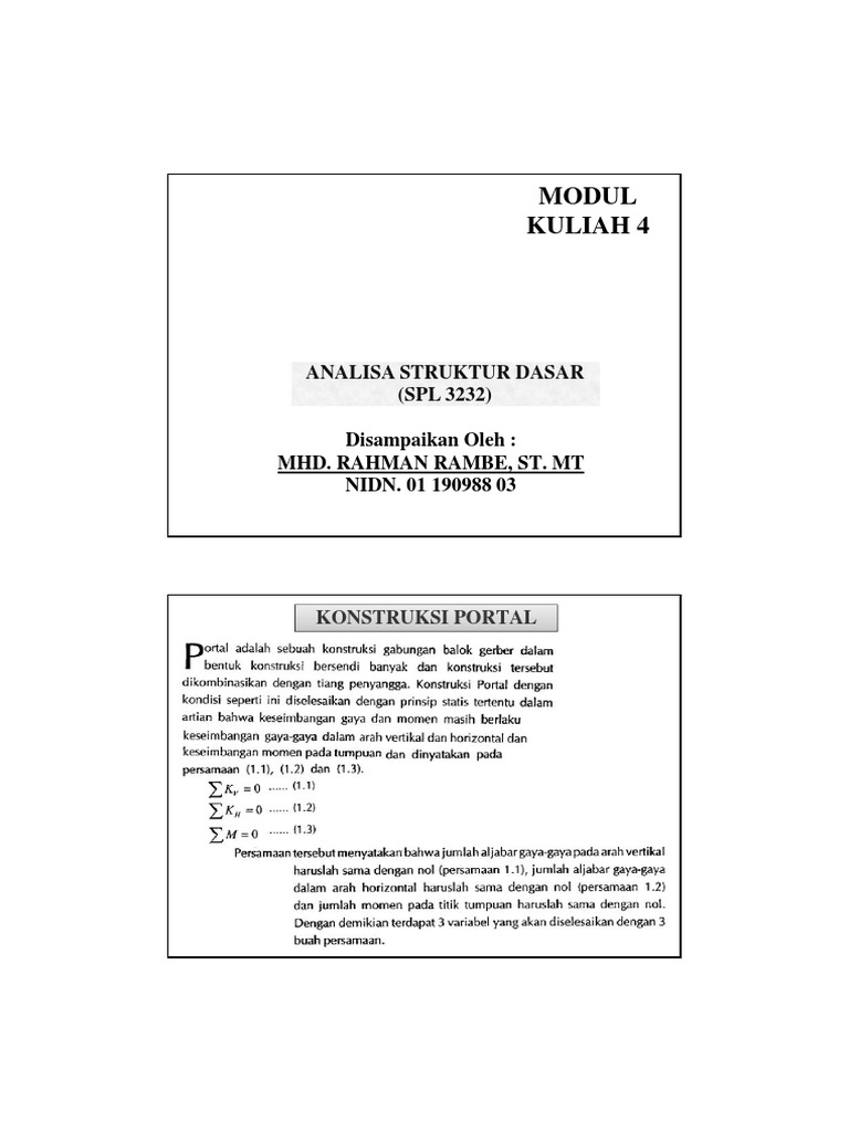 Modul 4 Analisa Struktur Dasar Pdf 