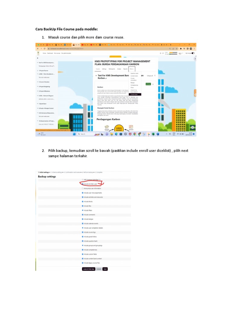 Cara Backup Dan Restore Moodle | PDF Cara Backup Dan Restore Moodle | PDF