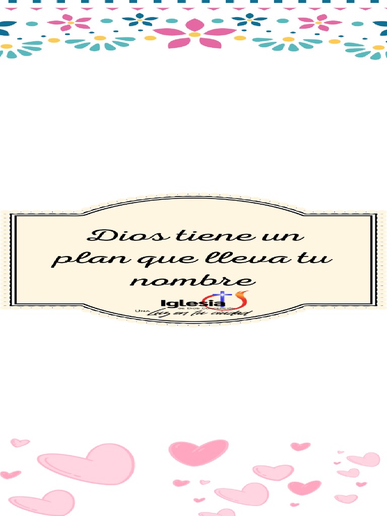 Dios tiene un plan que lleva tu nombre (5.08 × 18 cm) | PDF