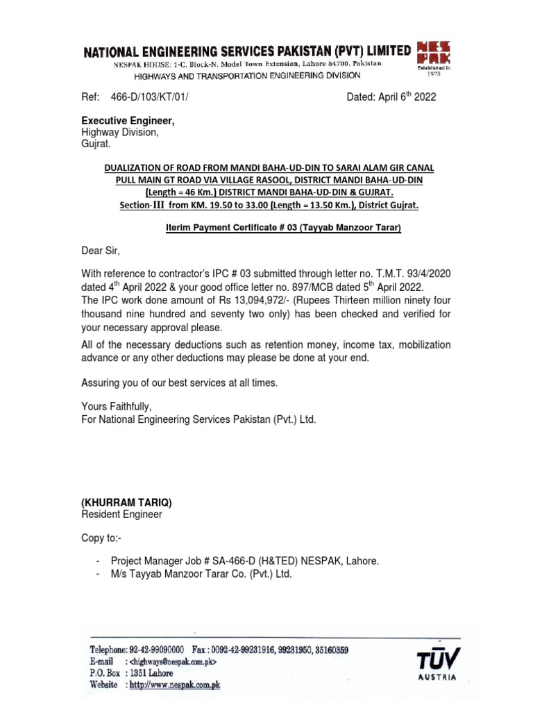 6 - TMT IPC#03 Letter | PDF