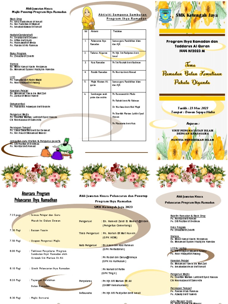 Pamplet Program Ihya Ramadan 2023 | PDF
