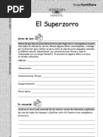 Prueba Lectura Complementaria - El Superzorro | PDF