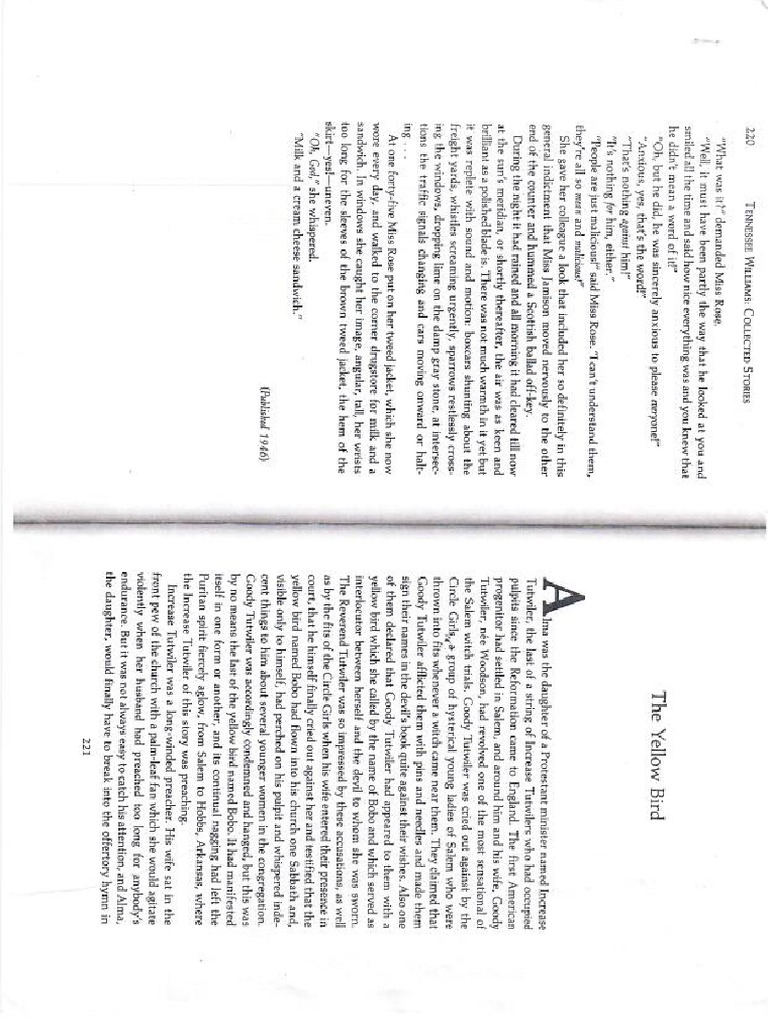 The Yellow Bird | PDF