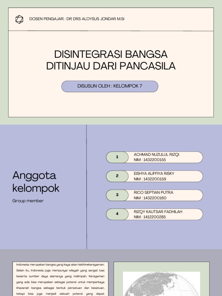 Disintegrasi Bangsa | PDF | Ilmu Sosial