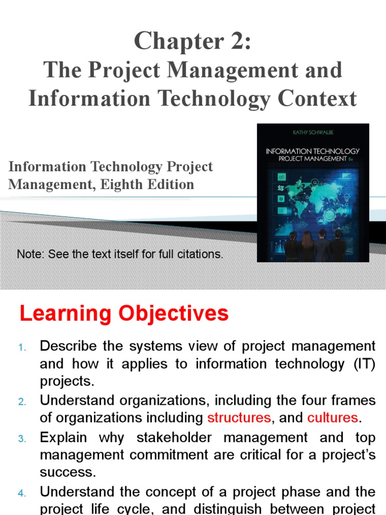 Chapter 2 The Project Management and Information Technology Context ...