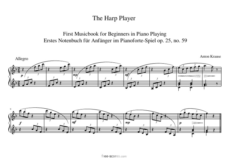 An Introduction to Piano: First Music Book for Beginners | PDF ...