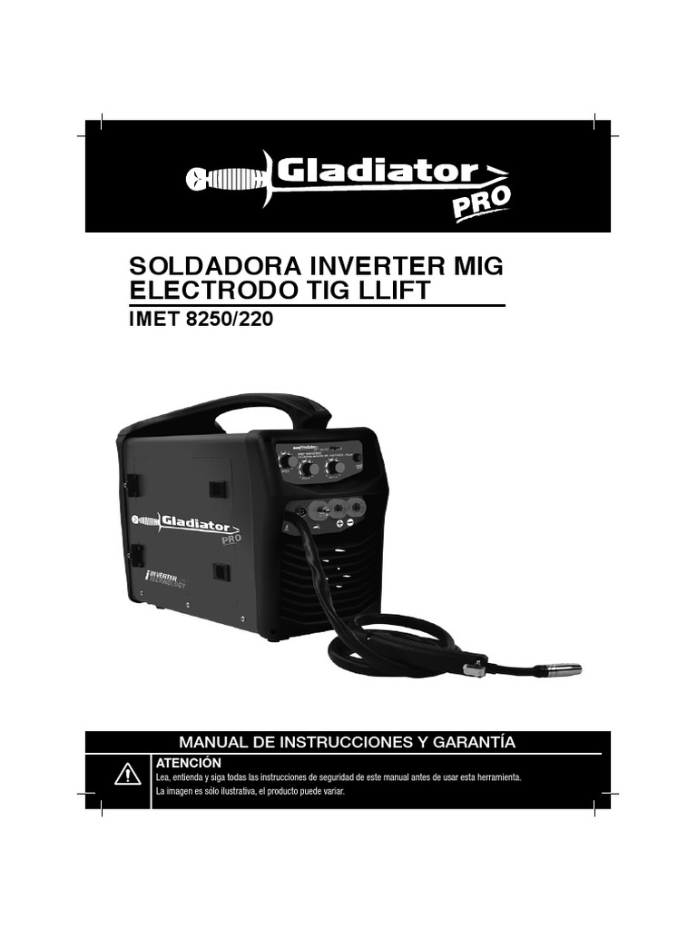 IMET 8250 220 GLA PRO Manual | PDF | Soldadura | Construcción