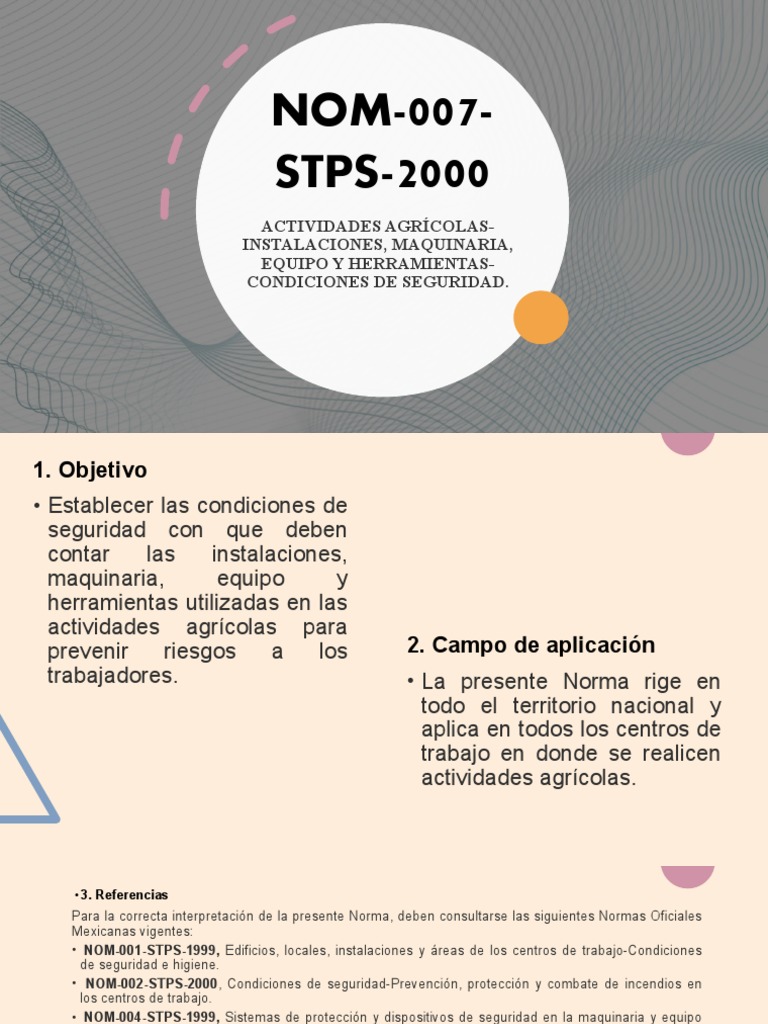 Nom 007 STPS 2000 | PDF | Fusible (Eléctrico)