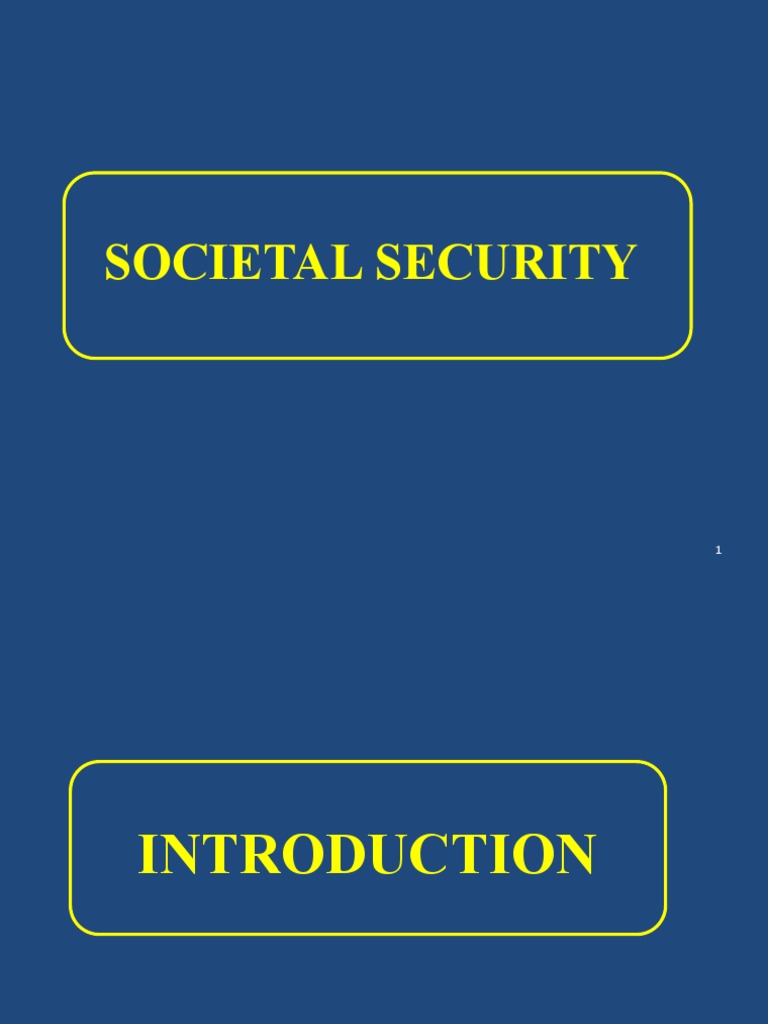 Societal Security | PDF | Society | Identity (Social Science)