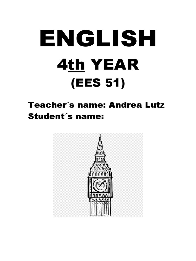 Cuadernillo 4th Year Secundaria Pdf Grammar Semantic Units