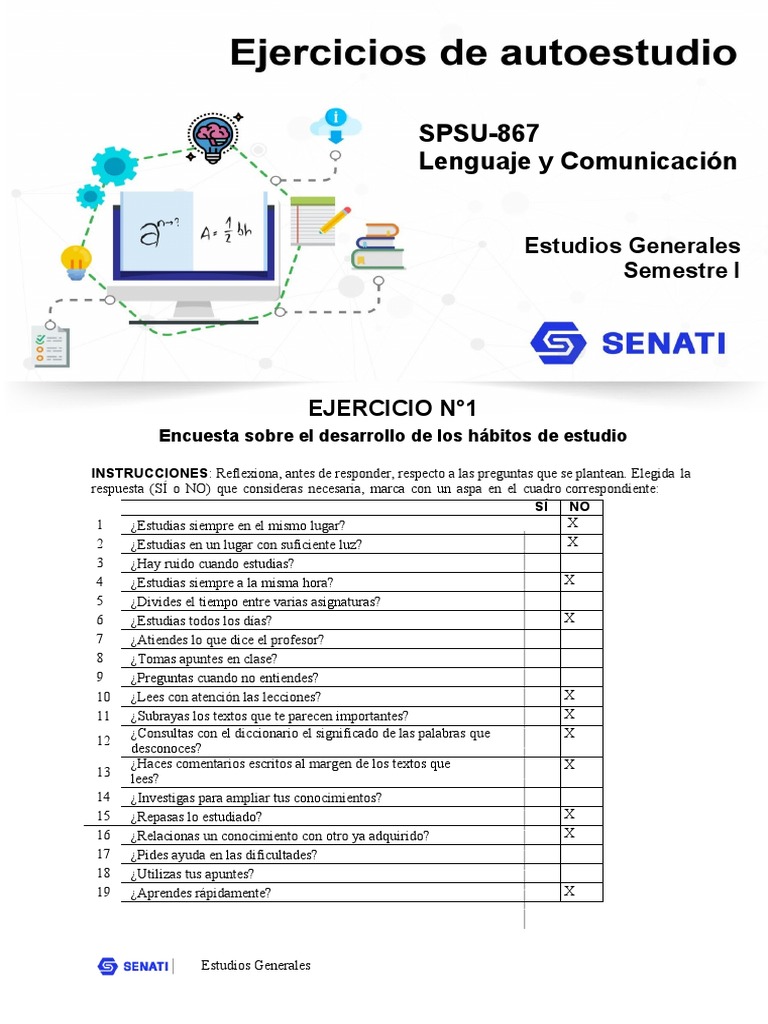 Spsu-867 - Ejercicio - U001 SS | PDF | Ciencia cognitiva | Cognición