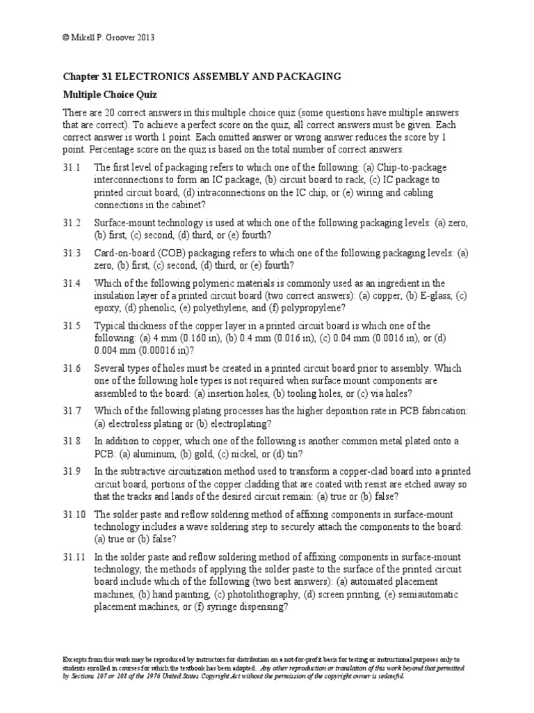 ch31 of Mikell P Groover: Principles of Modern Manufacturing, 5th ...