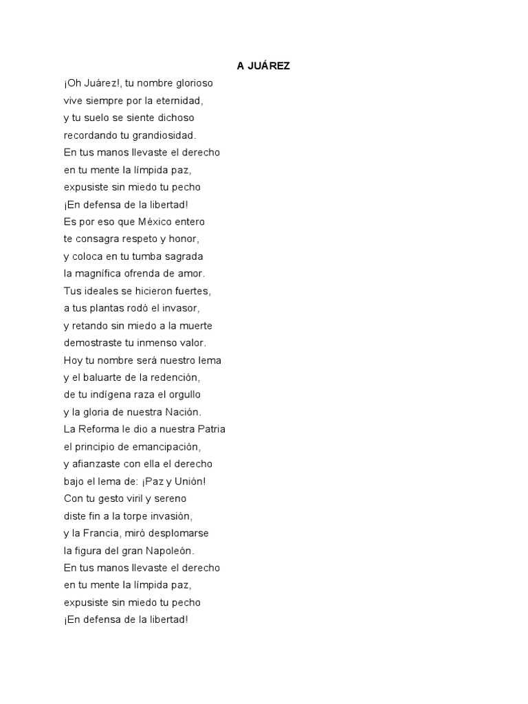 Poesía A Juárez | PDF