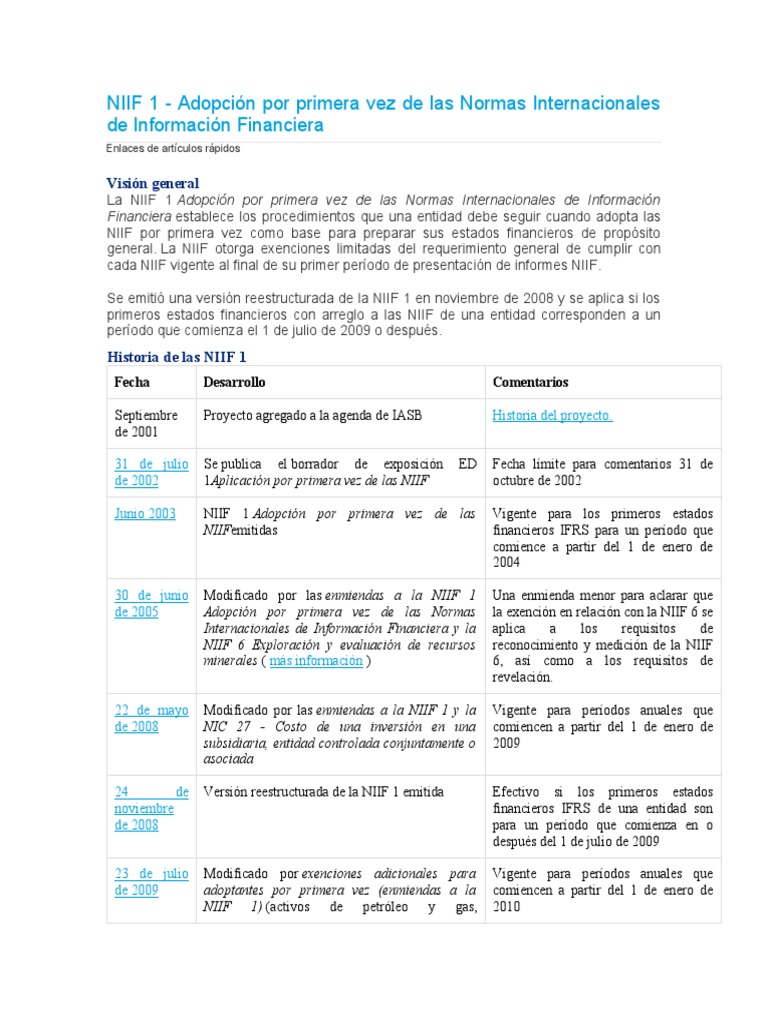 Guía integral sobre la Norma Internacional de Información Financiera 1 ...