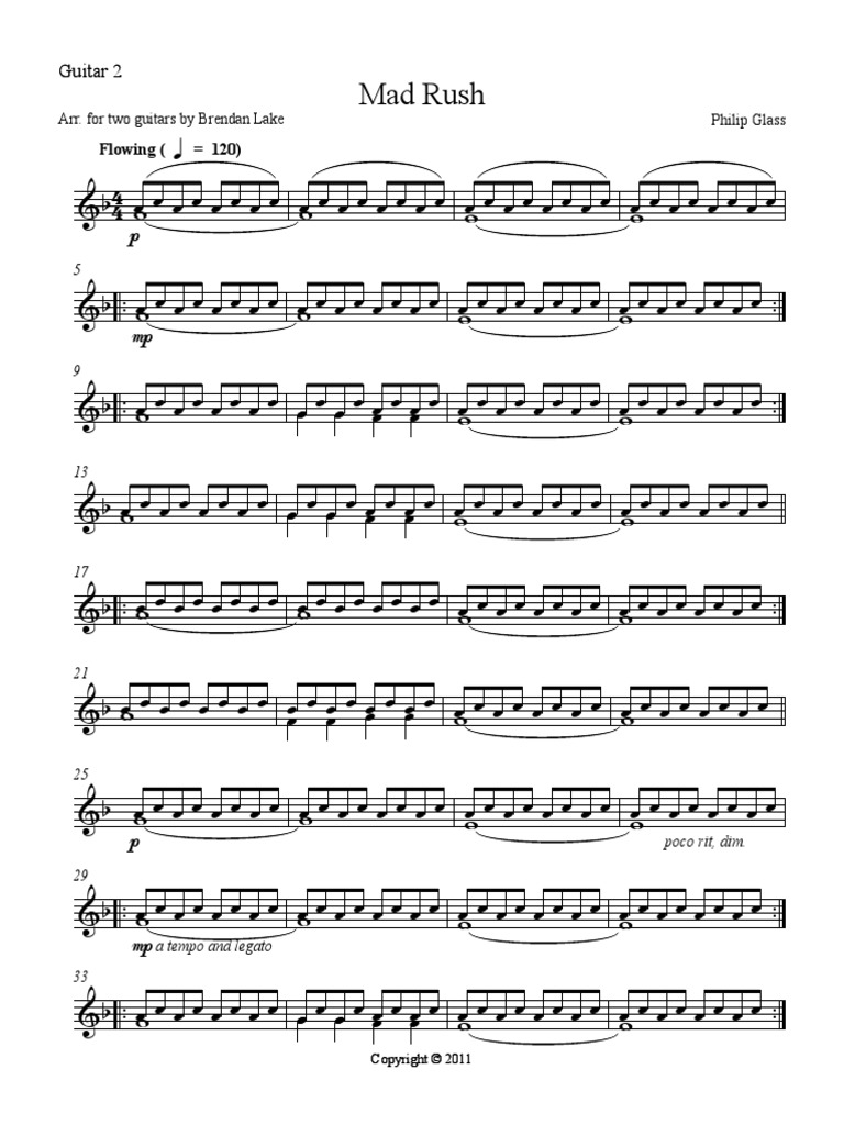 Mad Rush Guitar 2 | PDF