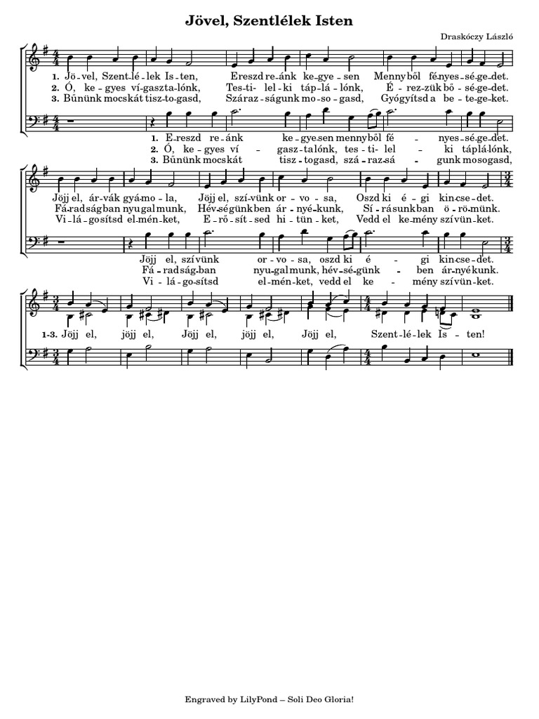 Jovel Szentlelek Isten | PDF