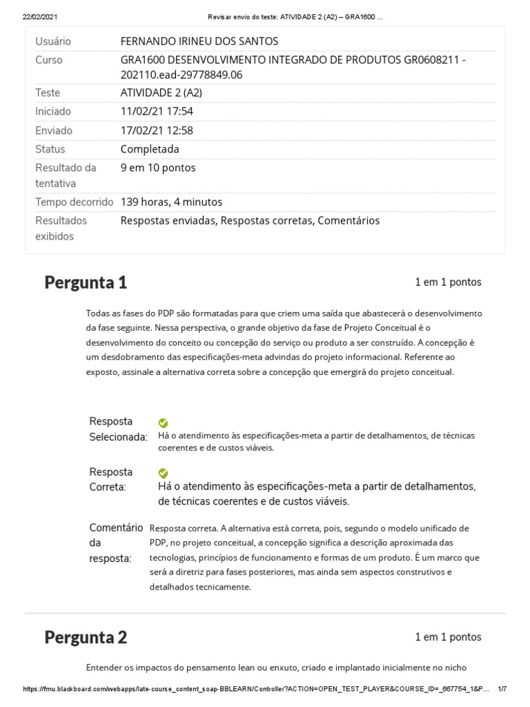 Atividade 2 - DESENVOLVIMENTO INTEGRADO DE PRODUTOS | PDF | Empresa Startup | Microempresas e ...