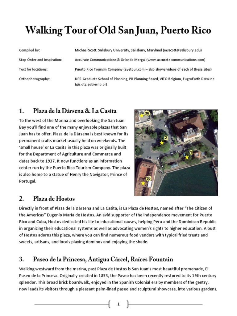 Walking Tour of Old San Juan | PDF | San Juan | Puerto Rico
