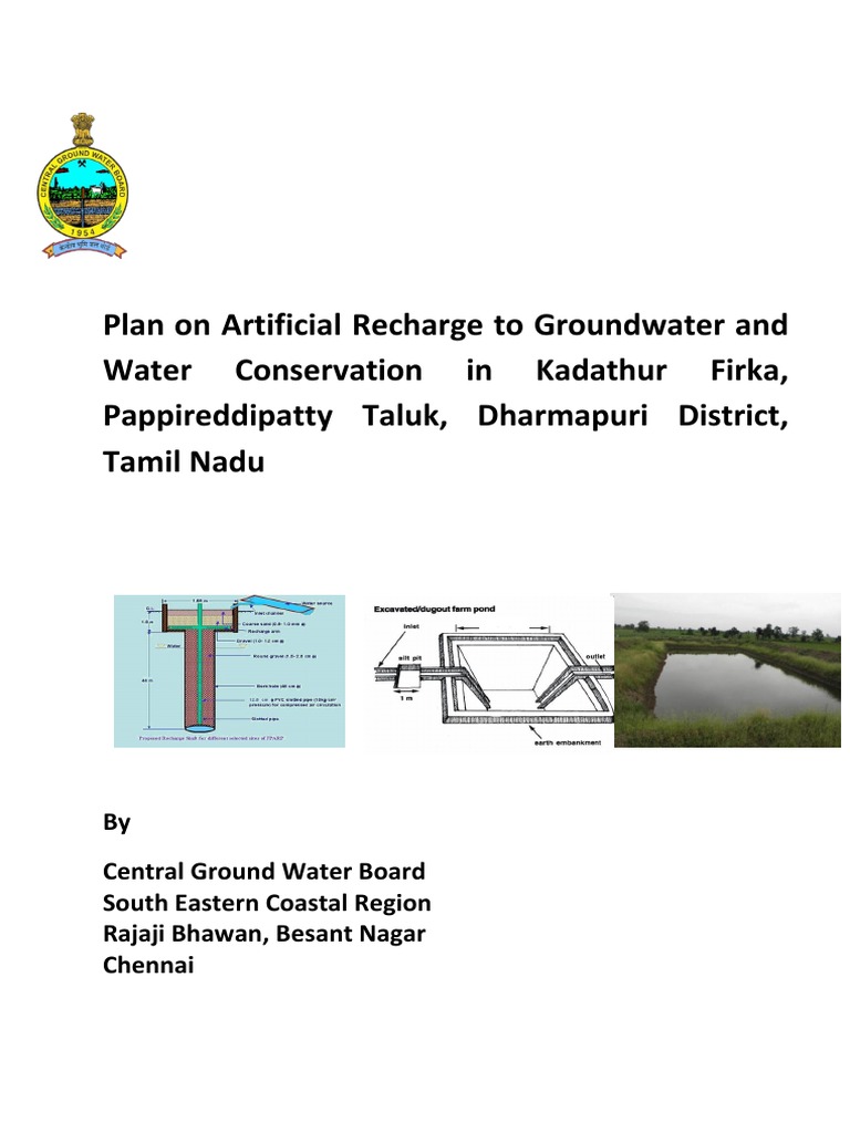 Groundwater Recharge Plan for Kadathur | PDF | Groundwater | Irrigation