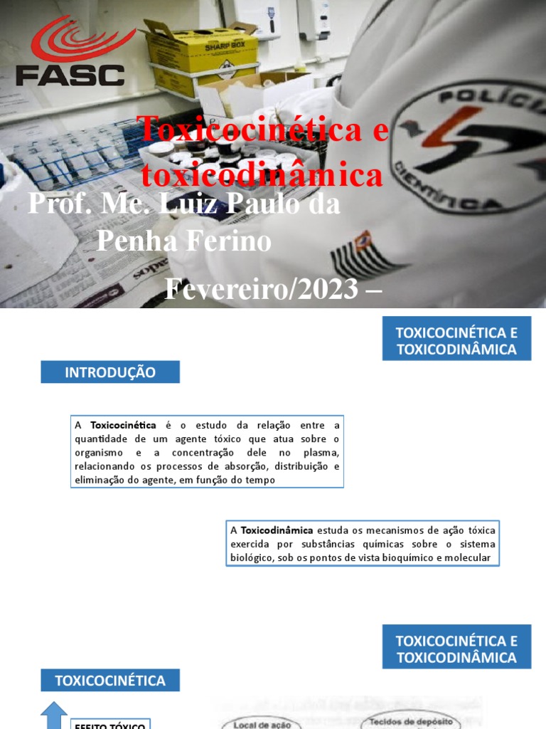 Aula 03 - Cinética e Dinâmica - FASC | PDF | Biotransformação ...