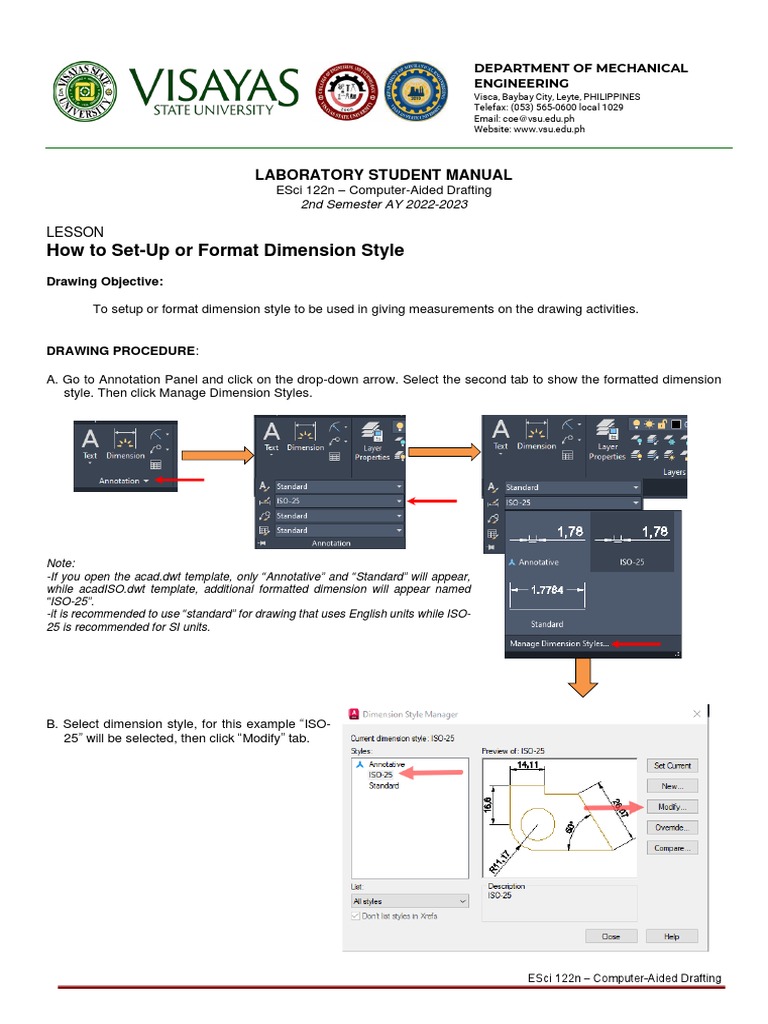 LabMan Lesson For Setting Up Dimensions | PDF | Dimension | Metrology