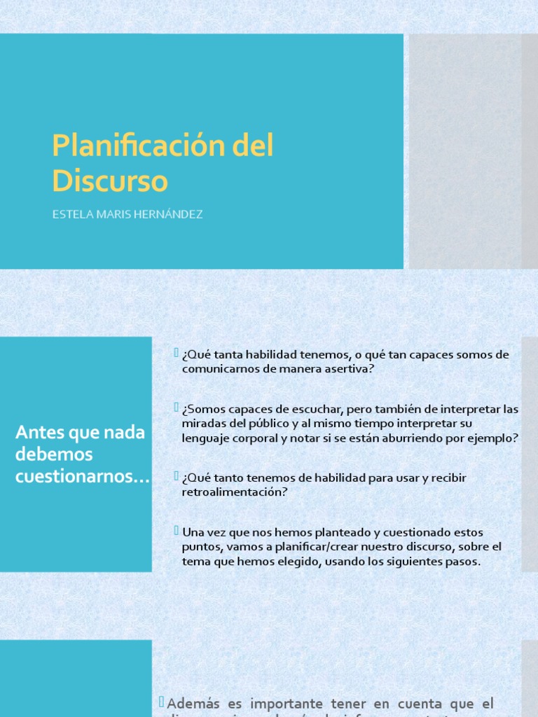 Planificación Del Discurso: Estela Maris Hernández | Descargar gratis ...