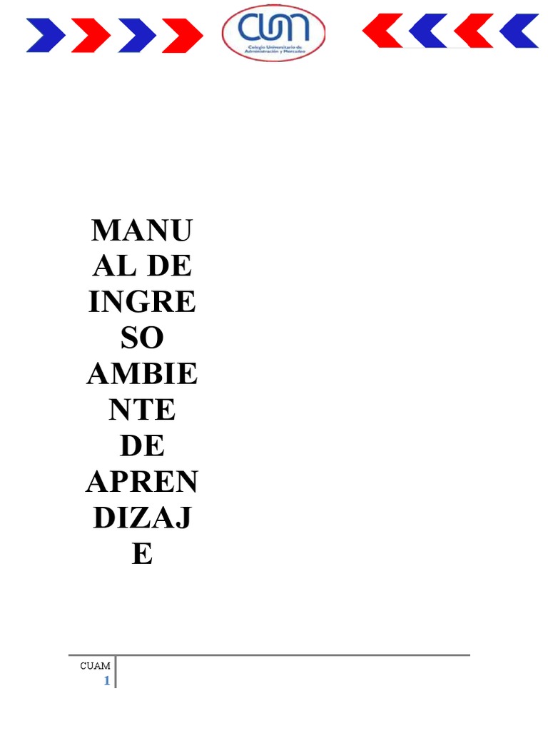 Manual Ambiente de Aprendizaje Virtual CUAM | PDF | Blog | Moodle