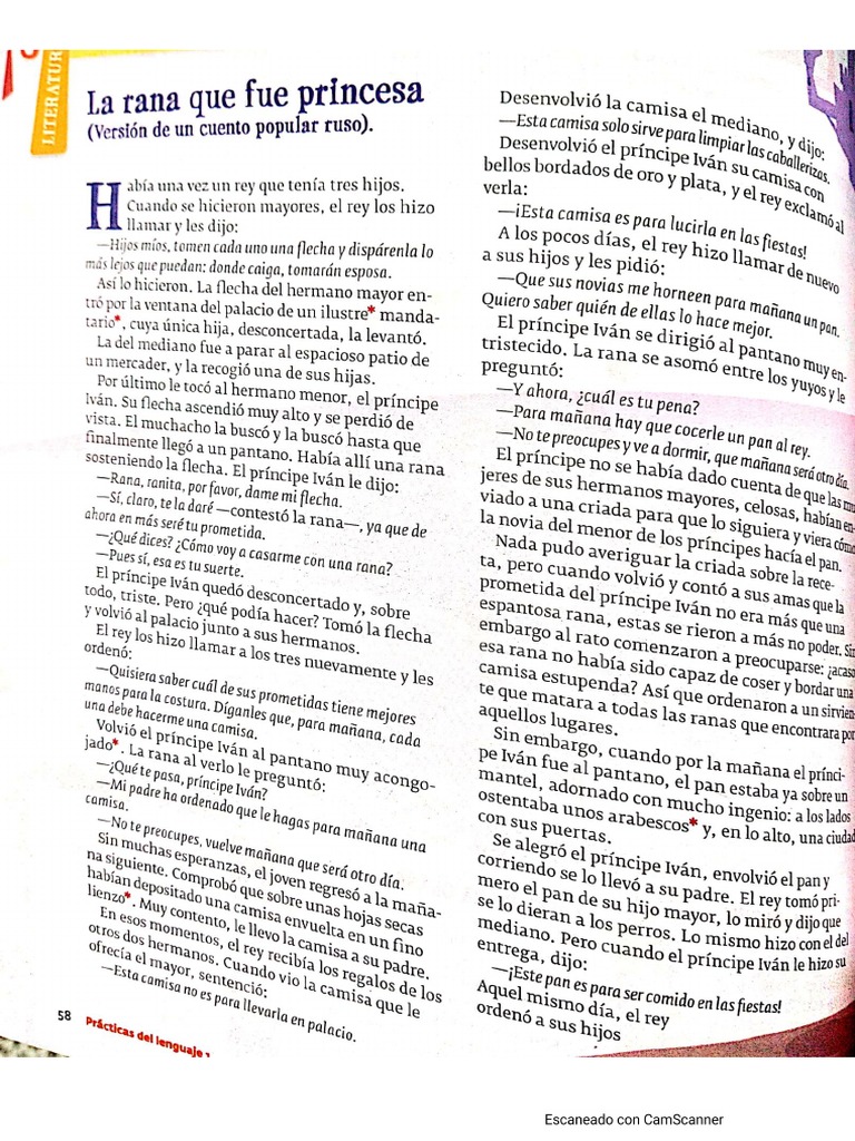 La Rana Que Fue Princesa | PDF