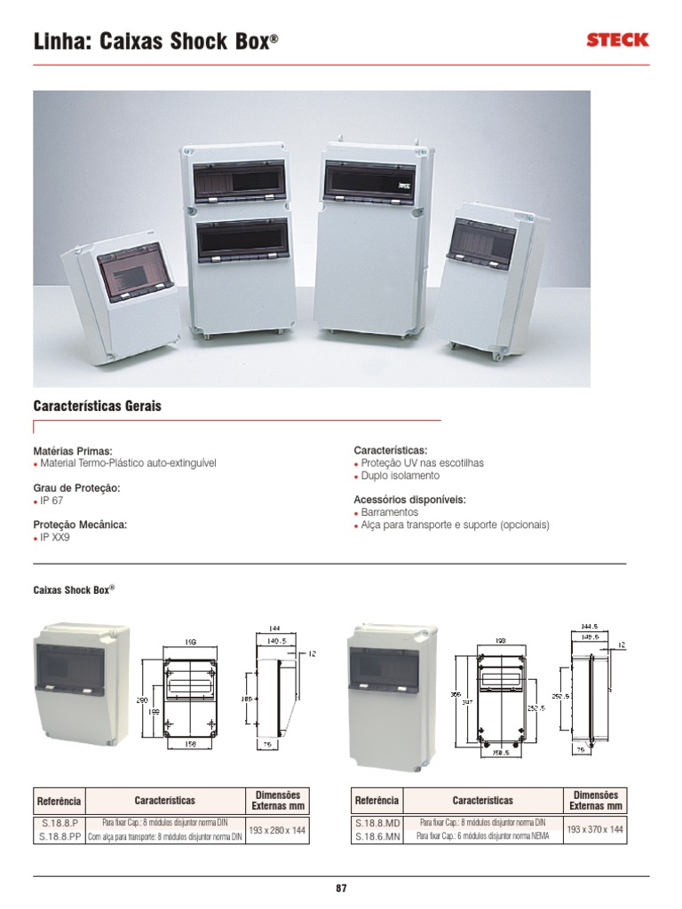 Caixas Shockbox | PDF | Bens manufaturados