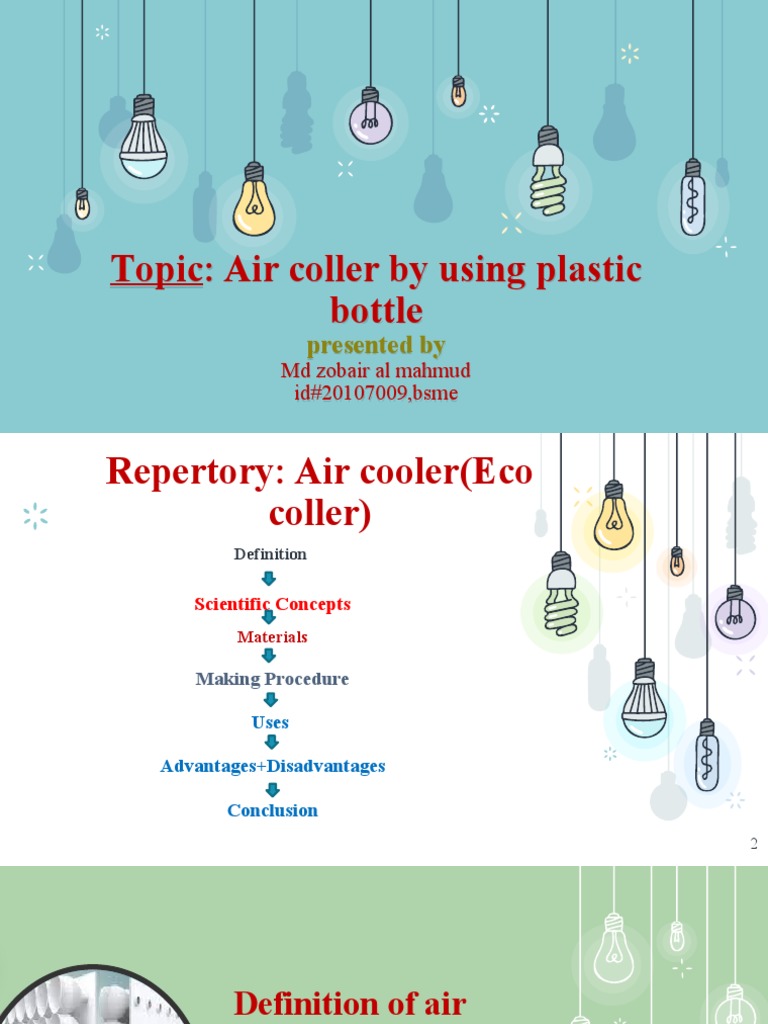 Air Cooler by Using Plastic Bottle | PDF