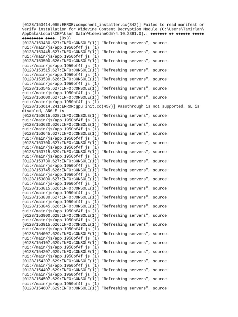 Cef Launcher Logs | PDF | Computer Engineering | Cyberspace
