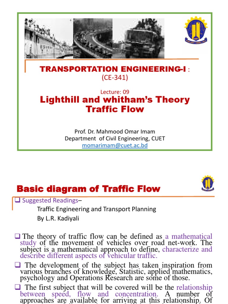 Basic Diagram of TRAFFIC FLOW | PDF | Traffic | Physics