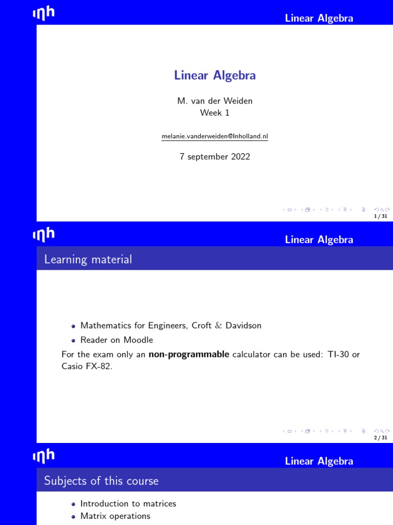 Linear Algebra | PDF | Matrix (Mathematics) | Linear Map