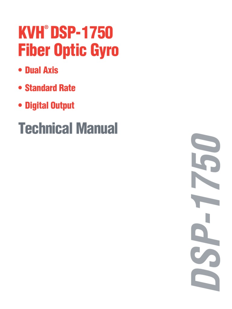 DSP-1750 Gyro - KVH | PDF | Printed Circuit Board | Screw