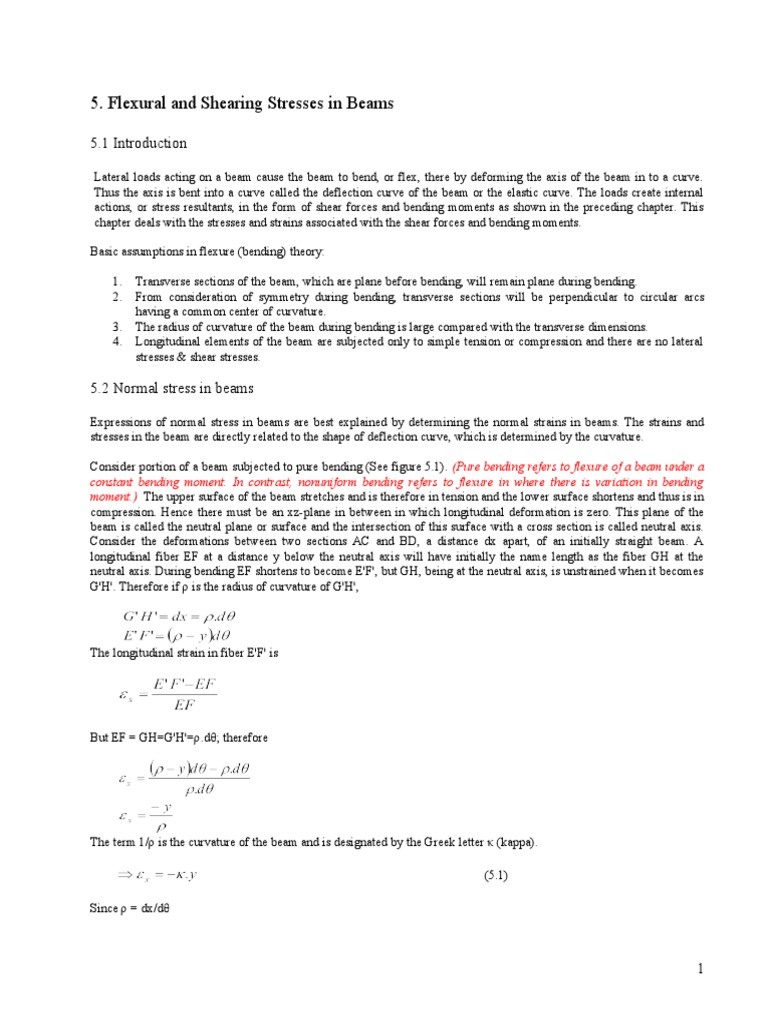 Chapter 5 | PDF | Bending | Beam (Structure)