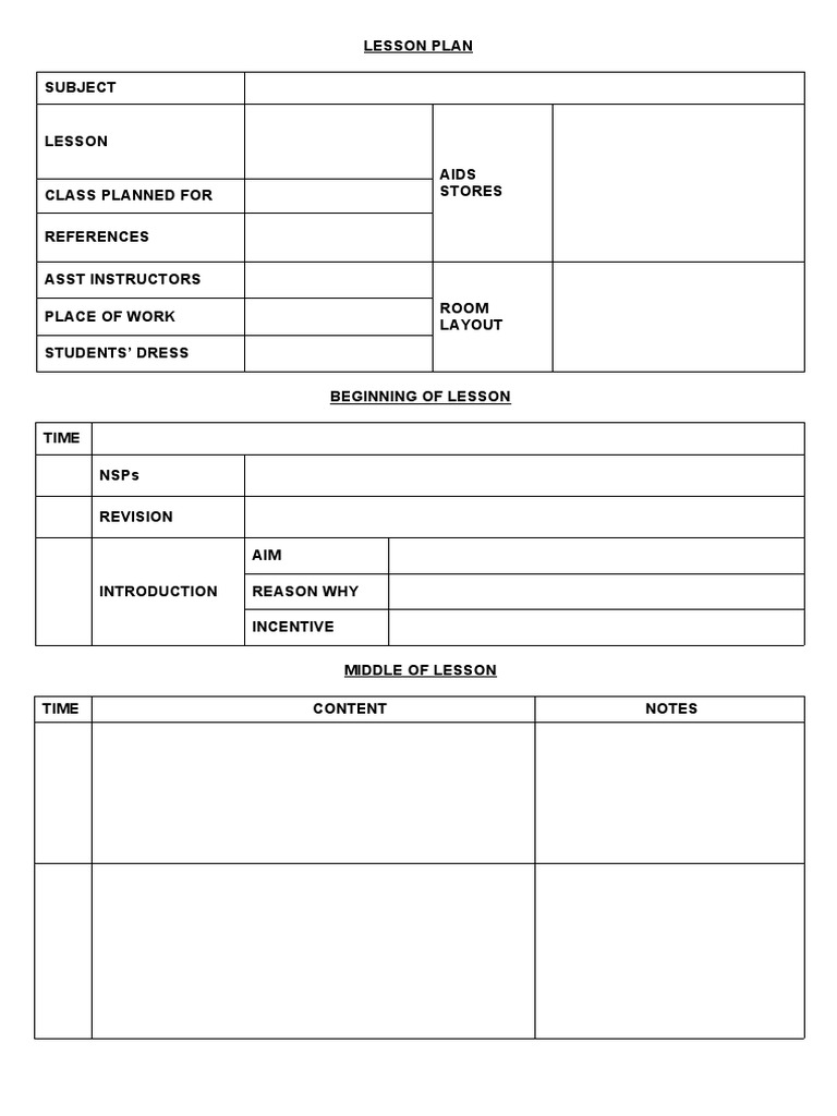 SAA Lesson Plan | PDF