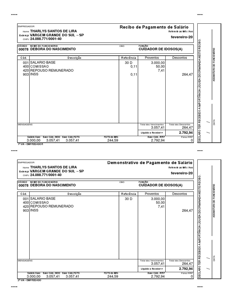 Holerite Ii | PDF | Business | Ambiente de trabalho