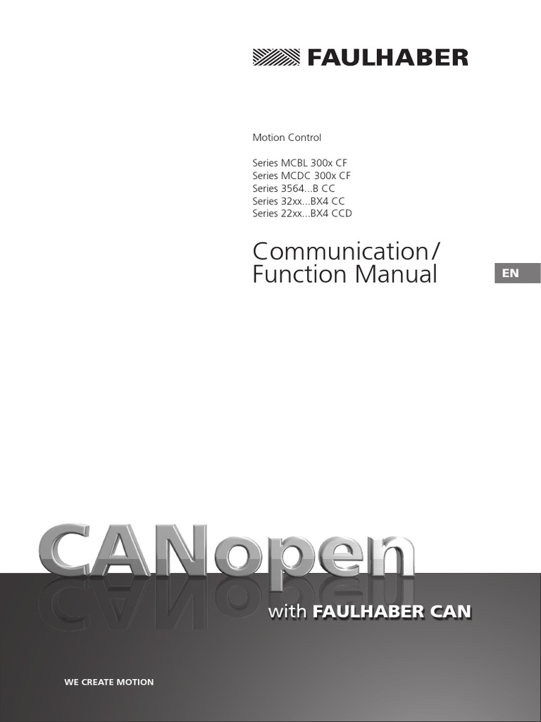 CANopen Faulhaber | PDF | Computing | Computer Engineering