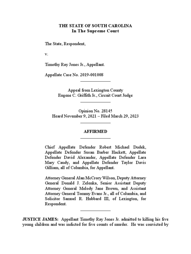 Op. 28145 - State v. Timothy Ray Jones JR PDF | PDF | Relevance (Law ... Op. 28145 - State v. Timothy Ray Jones JR PDF | PDF | Relevance (Law ...