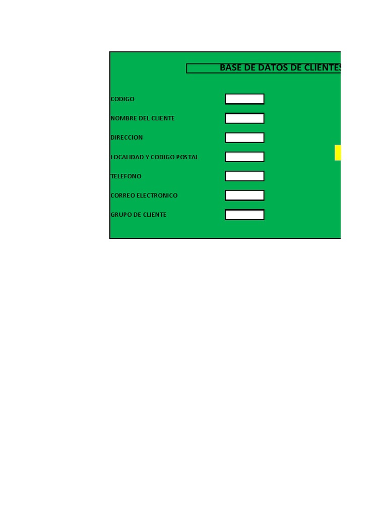 Base de Datos de Clientes | PDF