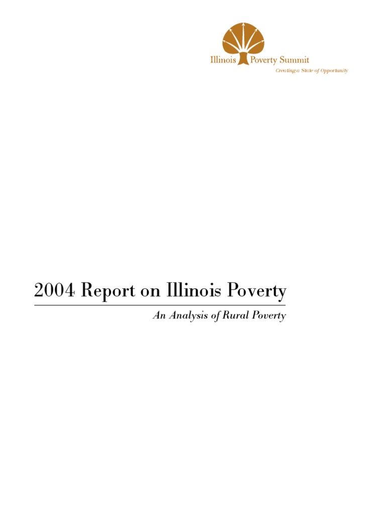 Illinois Poverty Report 2004 - Rural | PDF | Rural Poverty | Unemployment
