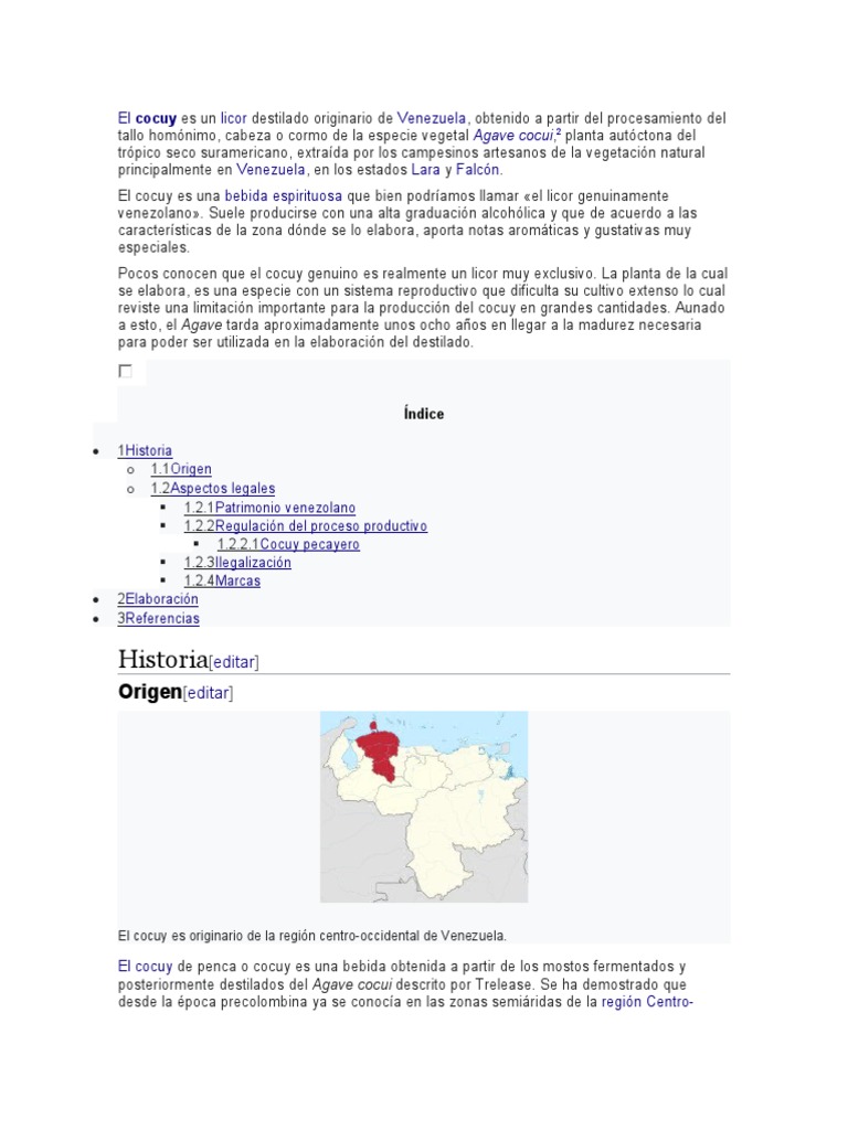 El Cocuy: Licor Venezolano Exclusivo | PDF | Bebida | Bebidas alcohólicas